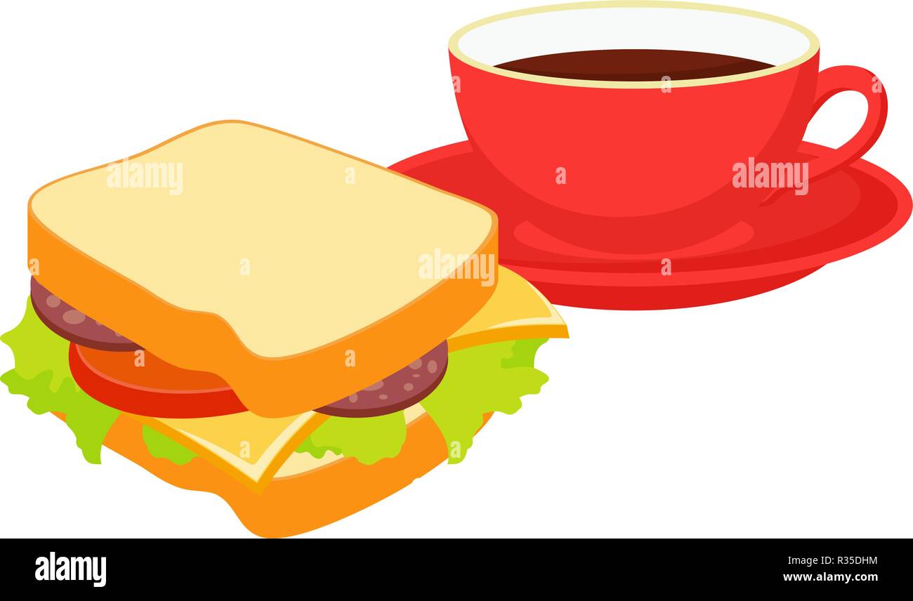 English afternoon tea sandwich Stock Vector Images - Alamy