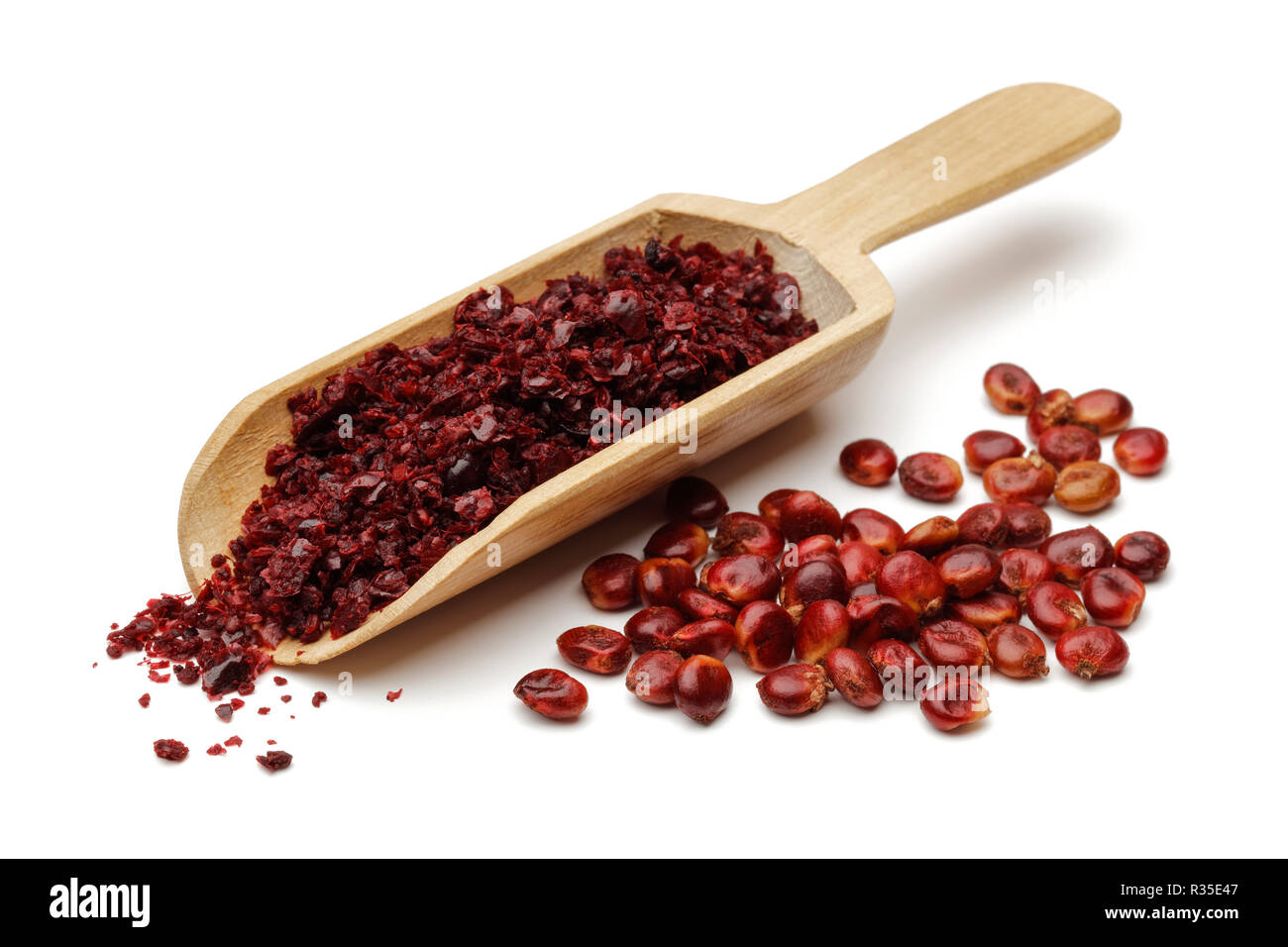 Ground Sumac and berries isolated on white background Stock Photo - Alamy