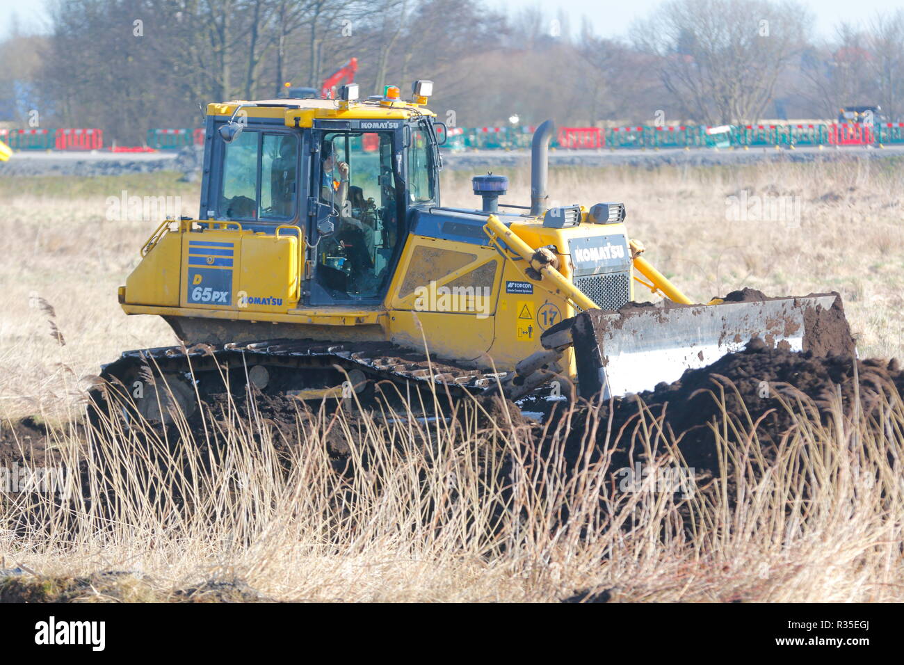 Dozer stripping soil hi-res stock photography and images - Alamy