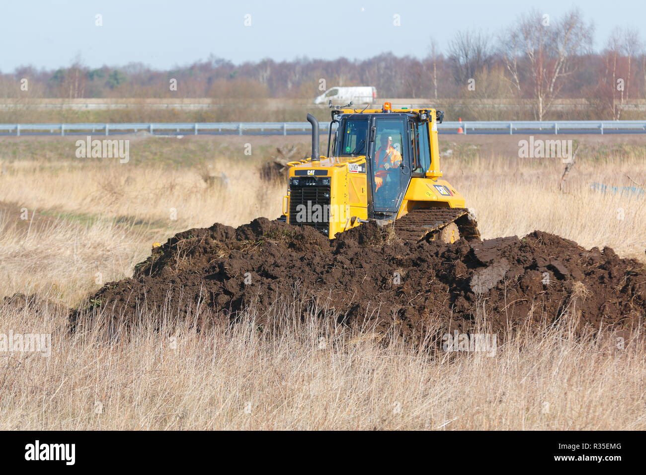 Dozer stripping soil hi-res stock photography and images - Alamy