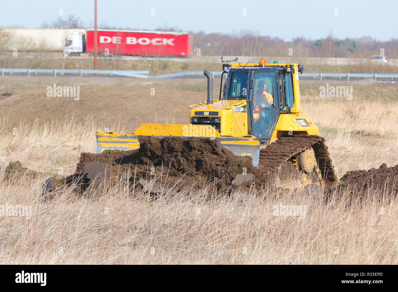 Dozer stripping soil hi-res stock photography and images - Alamy