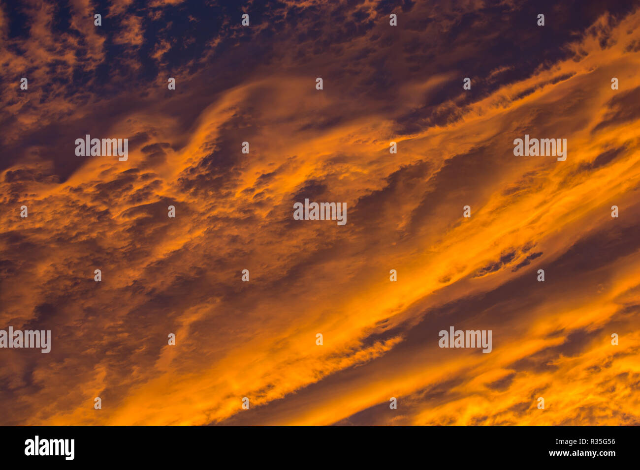 thick clouds at sunset Stock Photo - Alamy