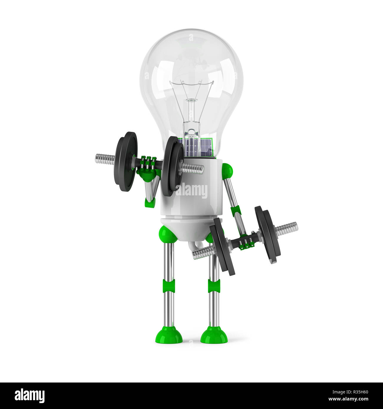 Light bulb training with dumbbells hi-res stock photography and images ...