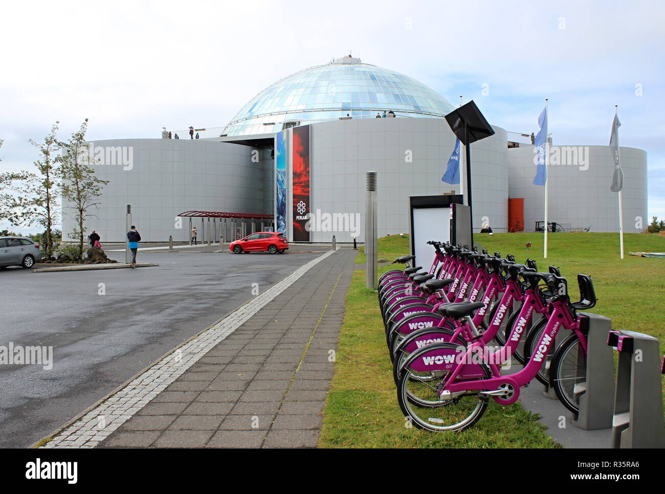 Iceland's capital Reykjavik photo, August 21, 2018. The huge water ...