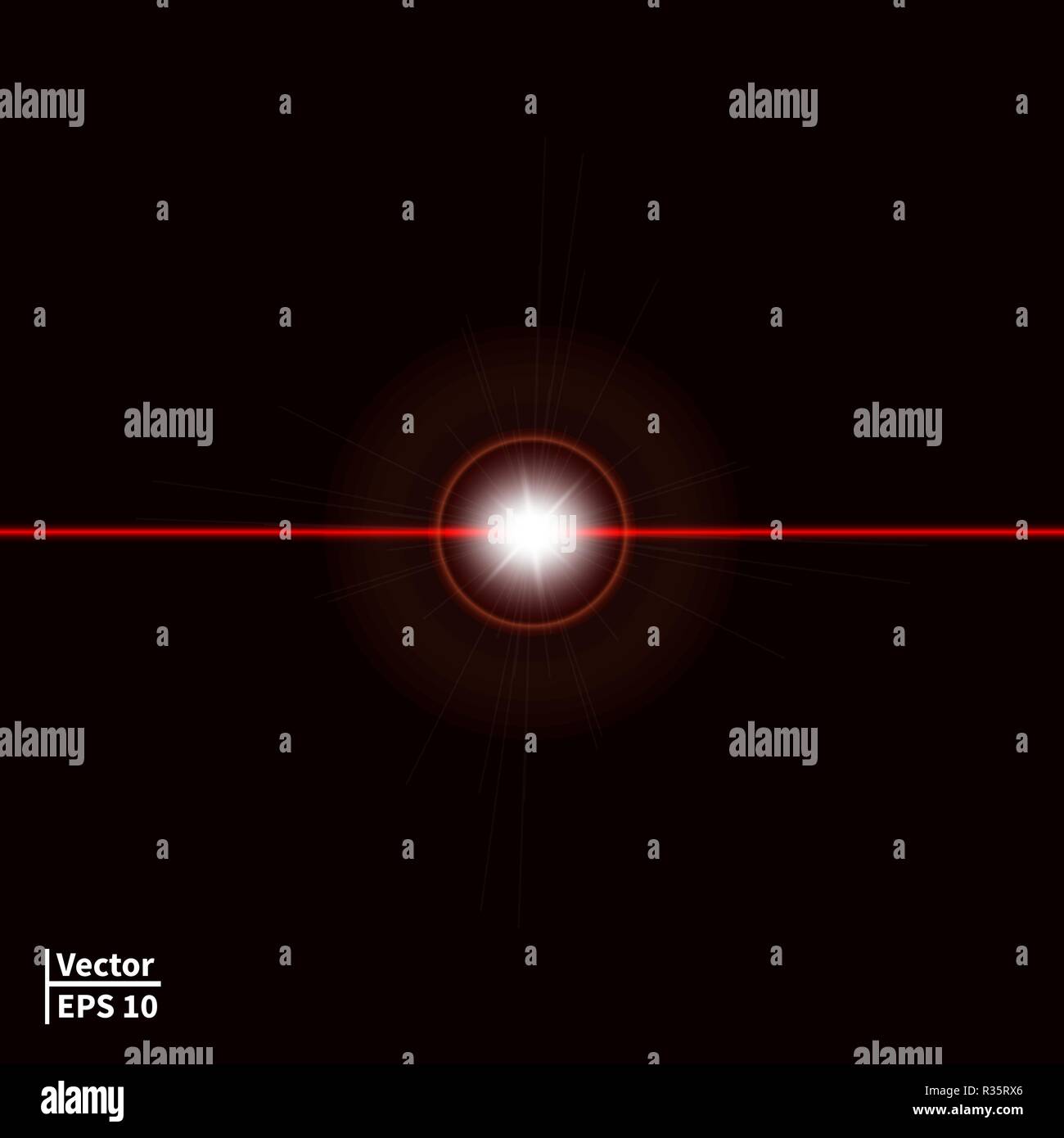 Glowing laser beam Stock Vector Images - Alamy