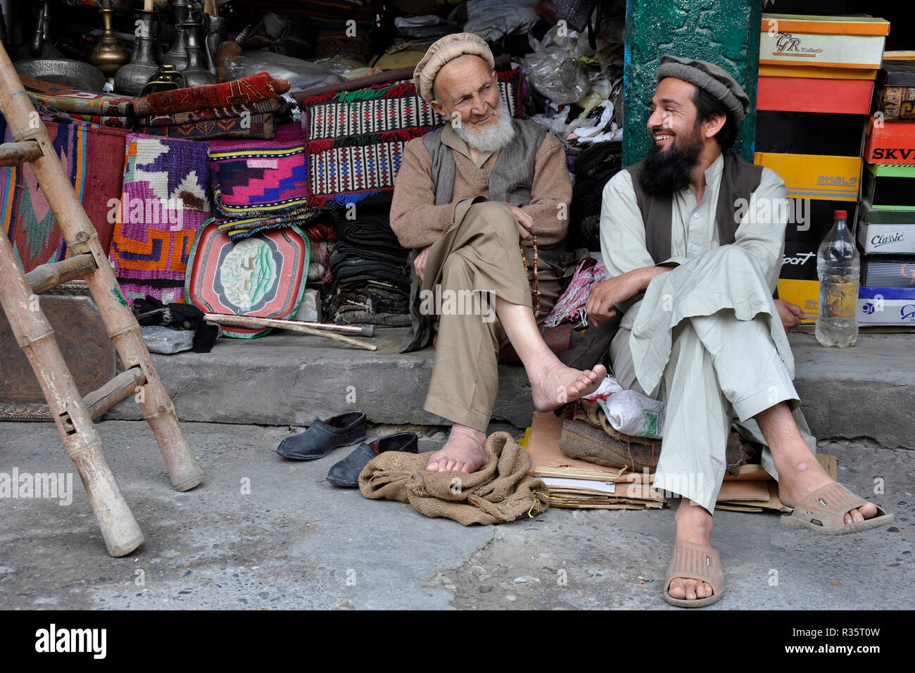 Pakistan, Chitral, old market Stock Photo - Alamy