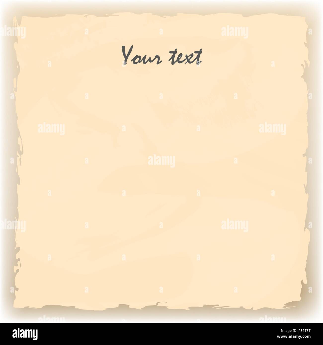 Blank burnt paper edge Stock Vector Images - Alamy