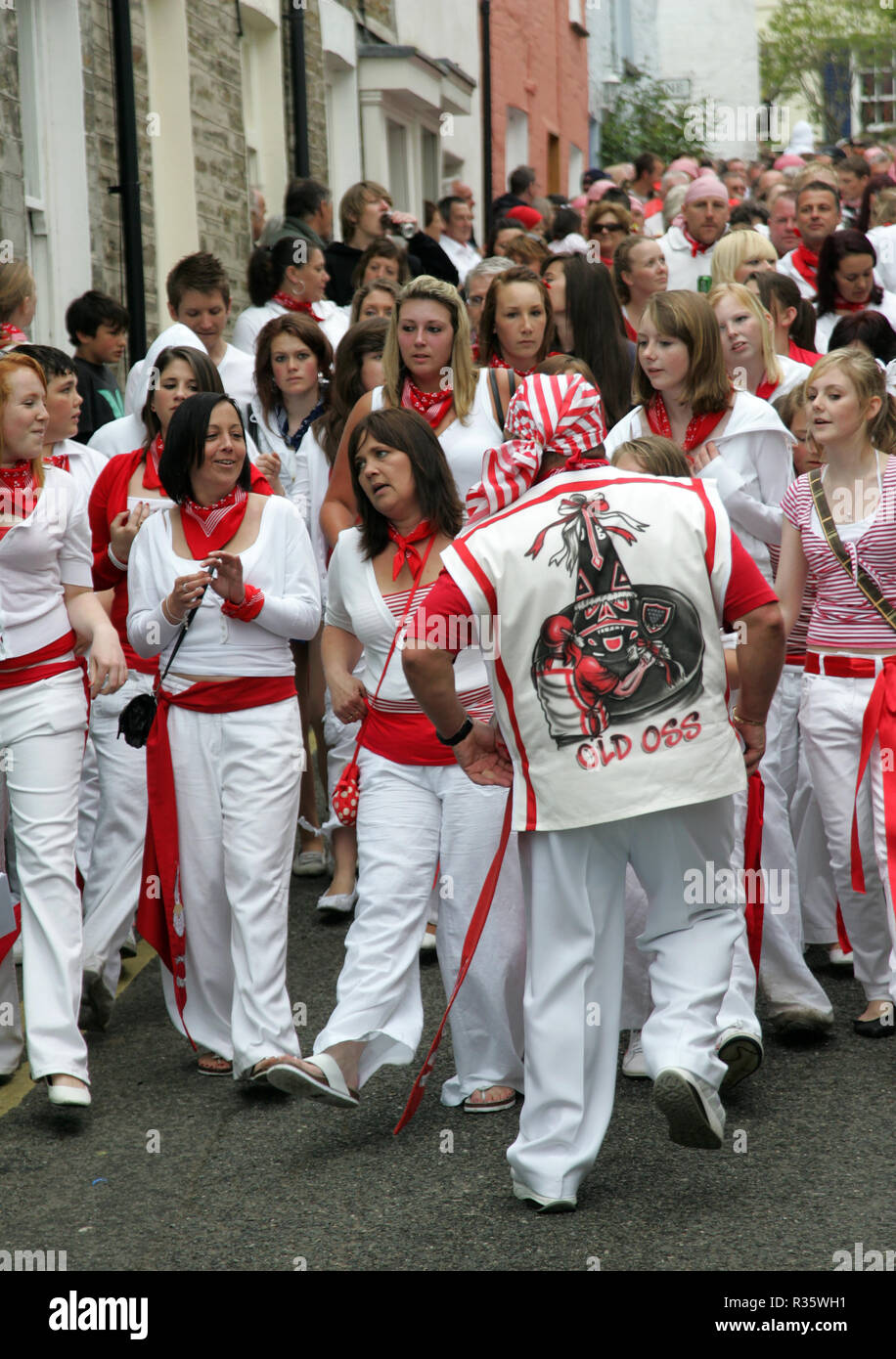 Obby Oss. May Day revels . Padstow, UK 1st, May, Padstow, Cornwall, UK ...