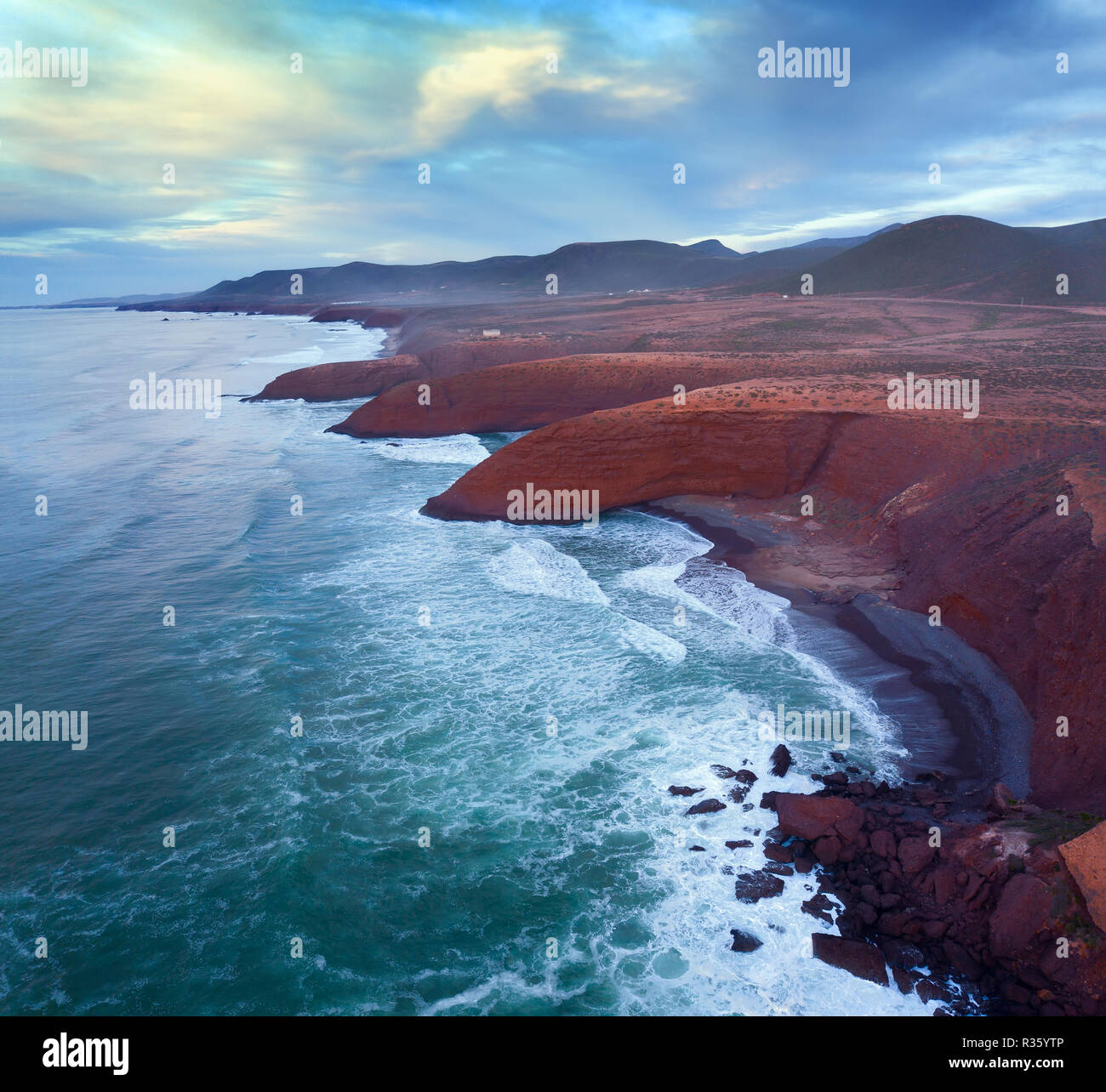 Aerial view on legzira beach hi-res stock photography and images - Alamy