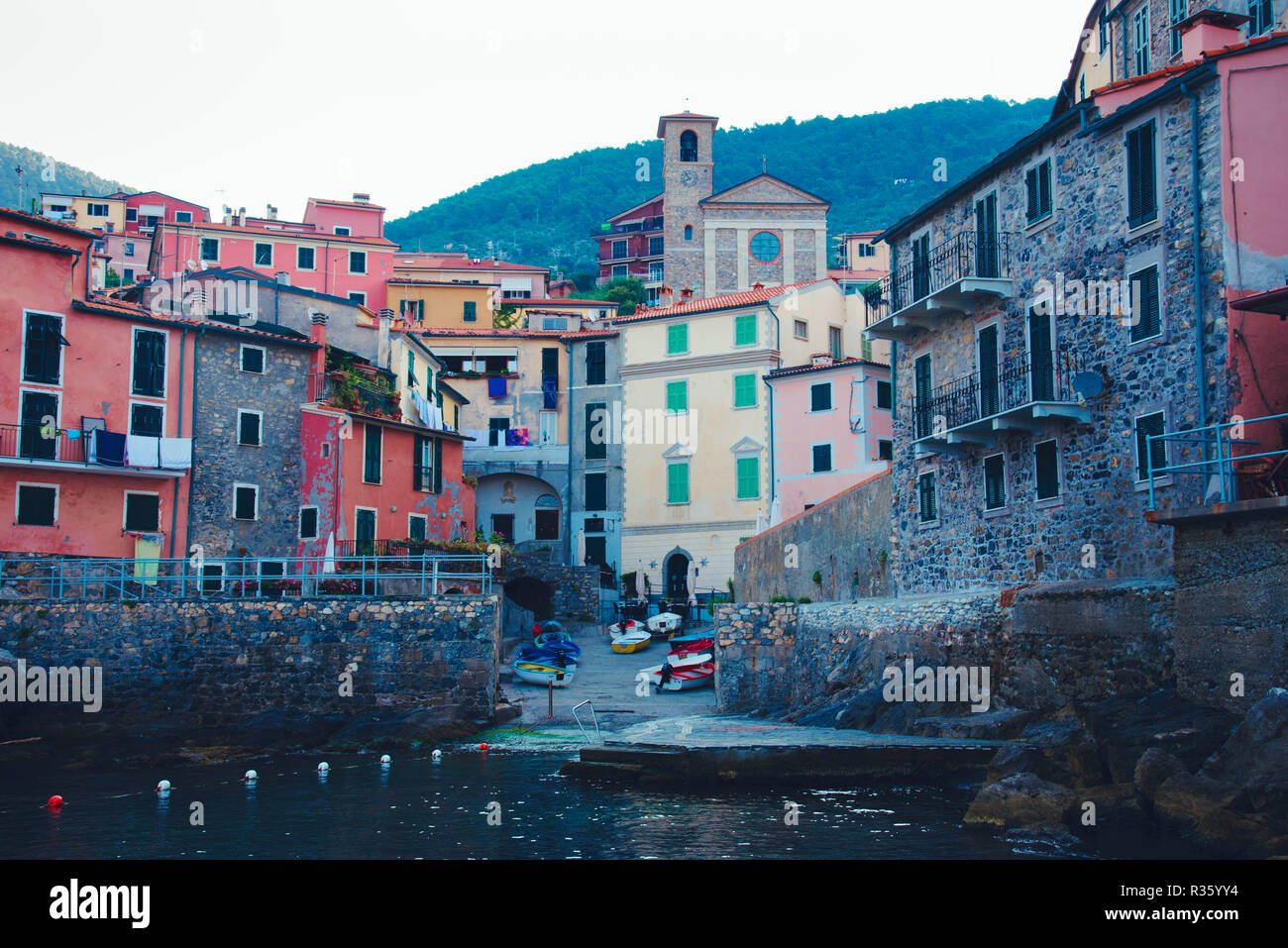 Colorful italian village hi-res stock photography and images - Alamy