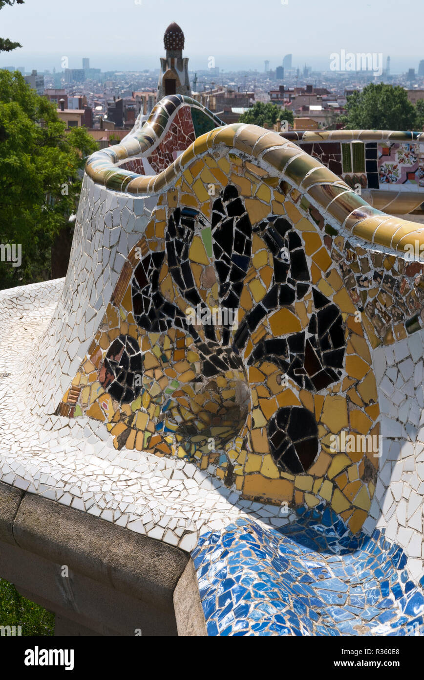Antoni Gaudi Mosaics Buildings