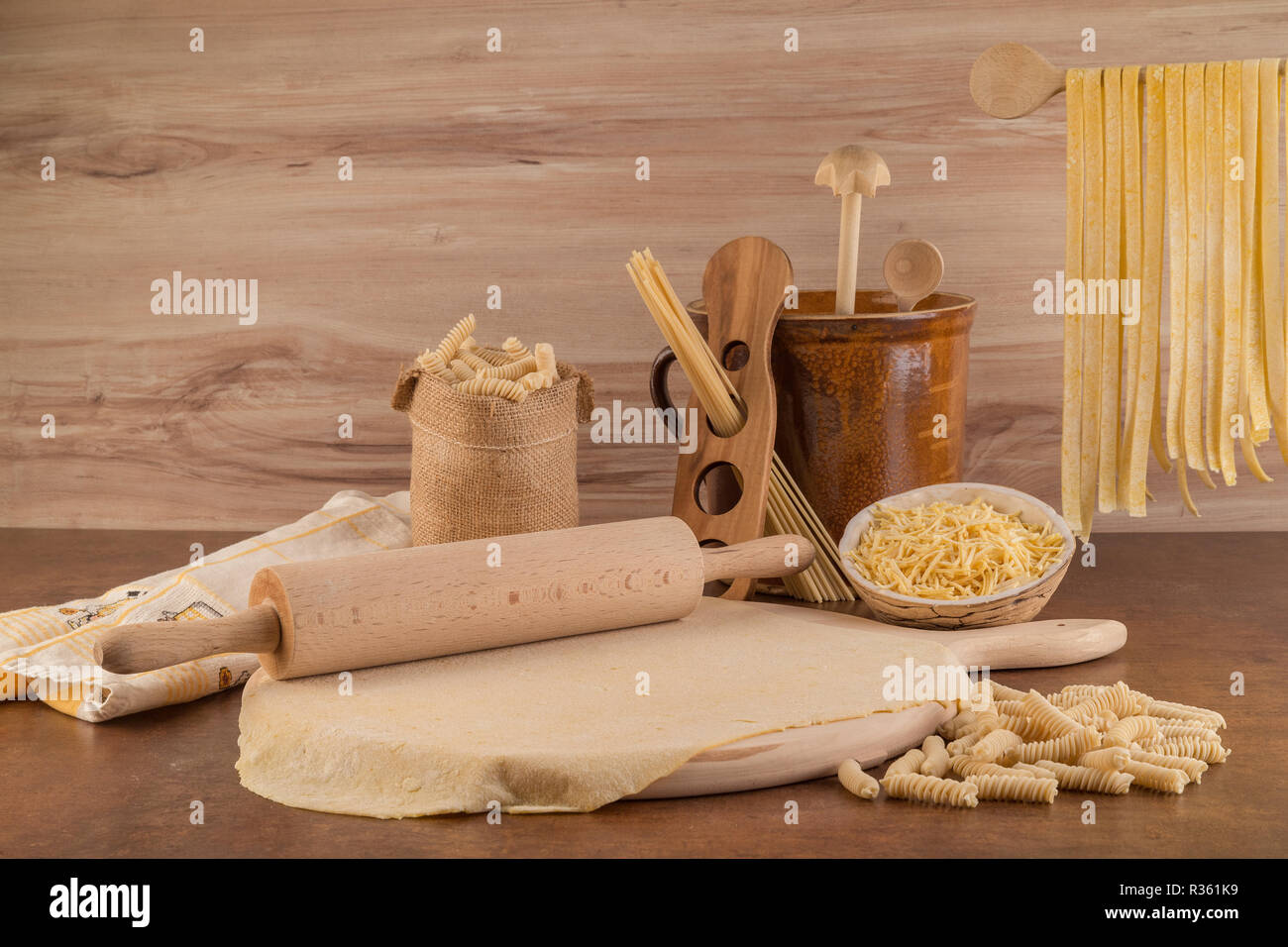 making pasta itself Stock Photo - Alamy