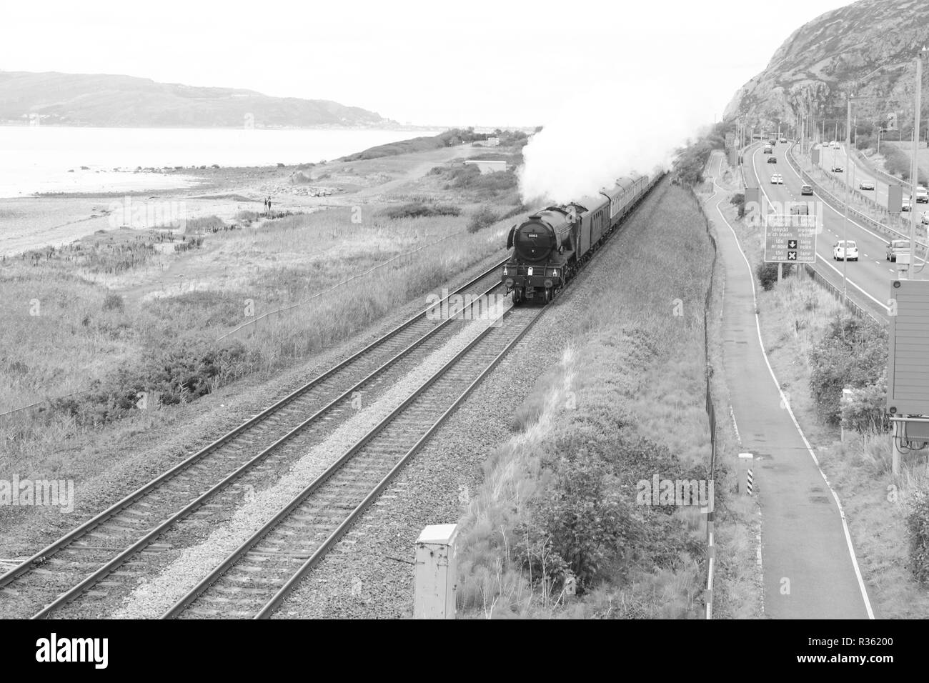 Holyhead station Black and White Stock Photos & Images - Alamy