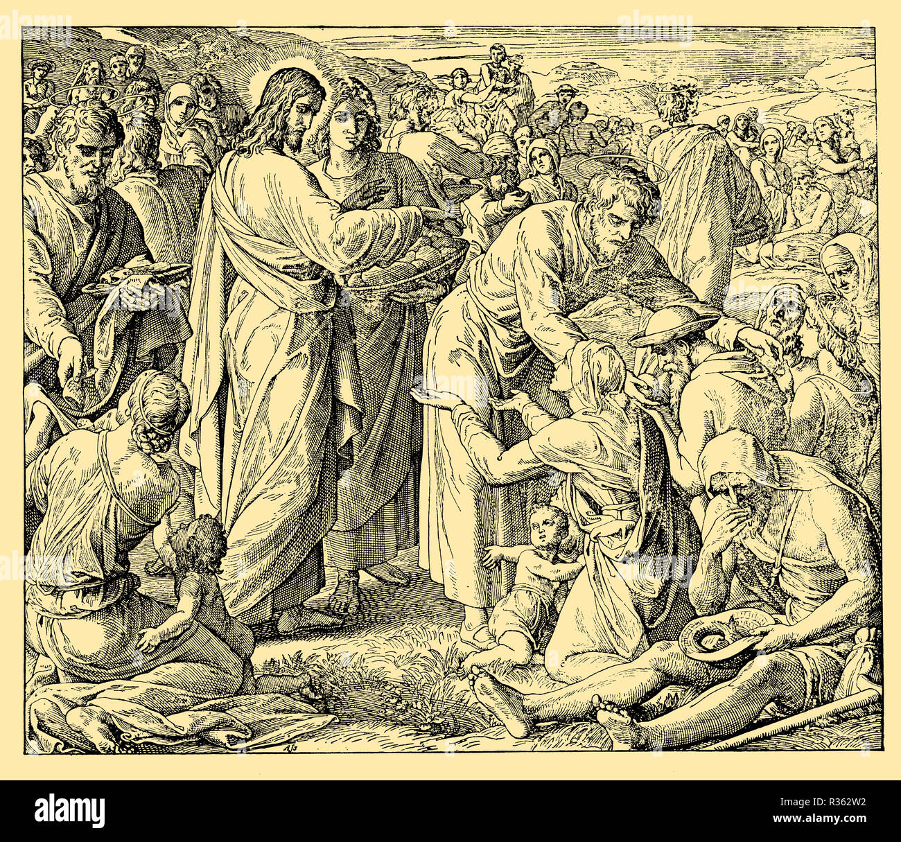 Jesus Feeding The 5000 Paintings