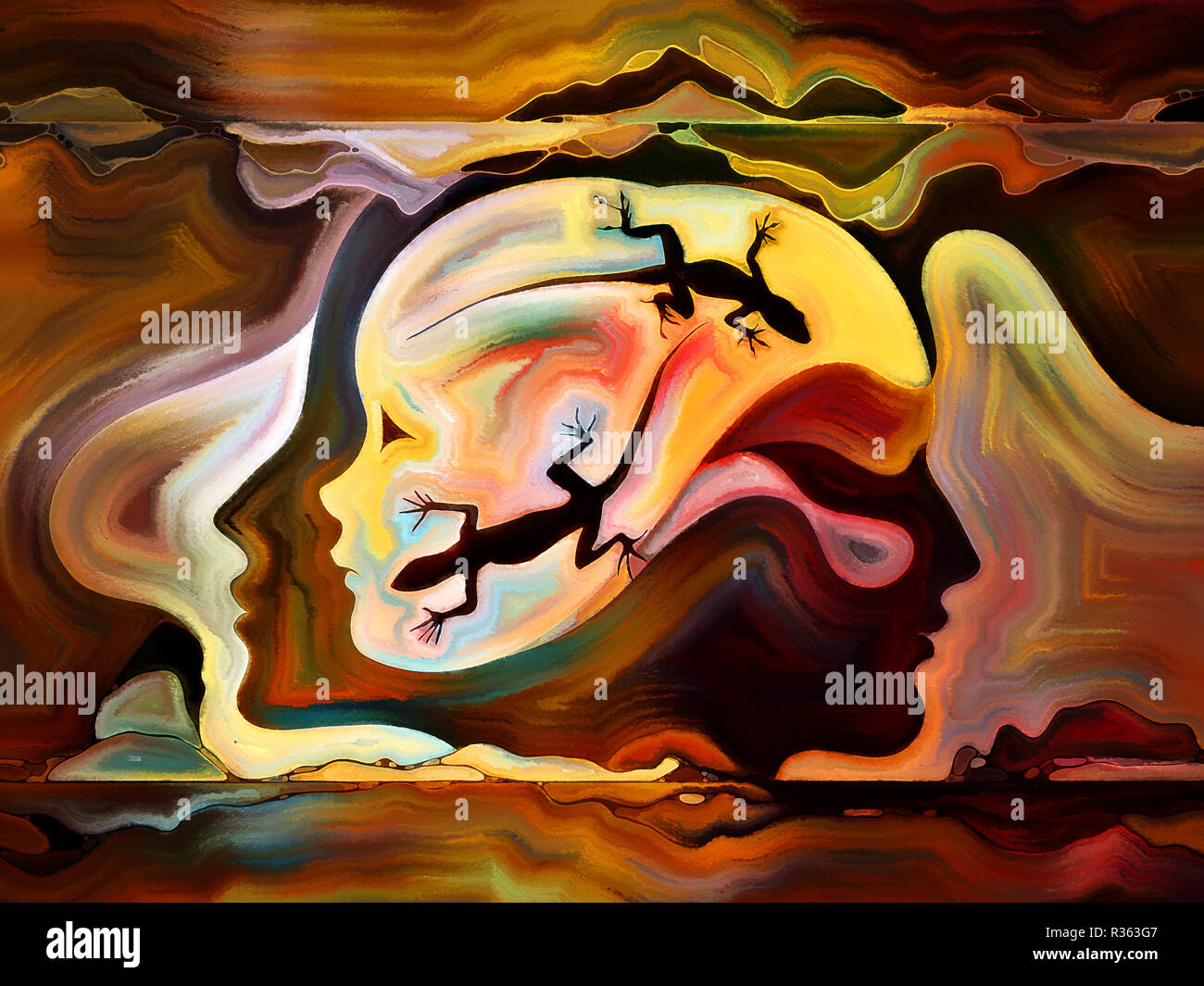 Lizard forehead texture hi-res stock photography and images - Alamy