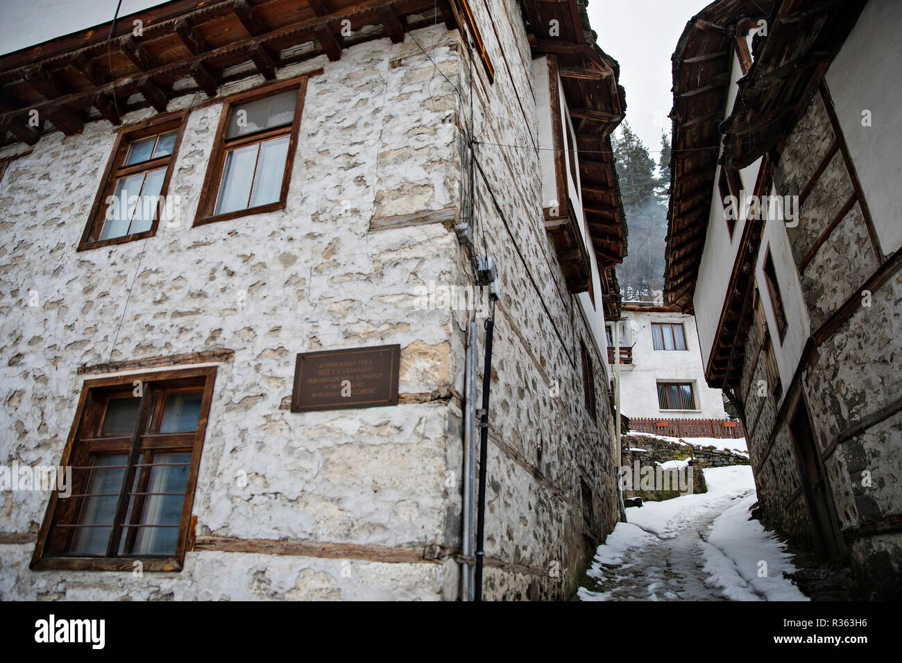 South Bulgarian village Shiroka Laka in Smolyan municipality, an ...