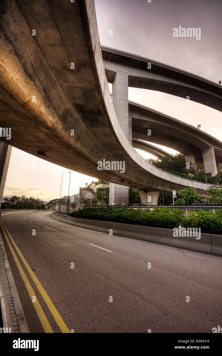Overpass bridge road highway ramp exit hi-res stock photography and ...