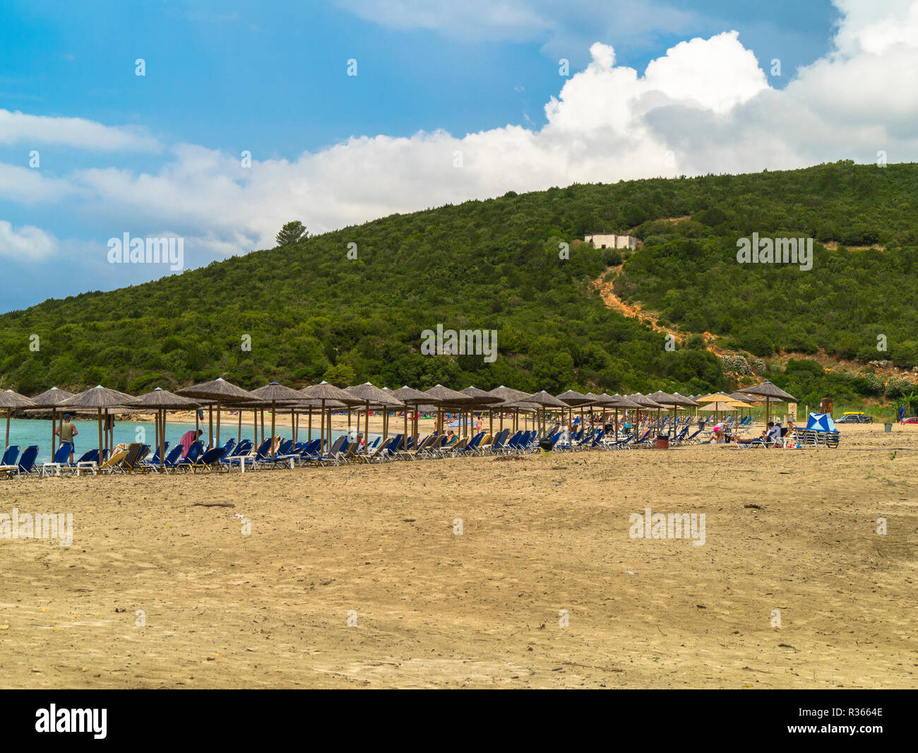 the beach at Ammoudia village, Fanari,Preveza region,Epirus Zaloggo ...