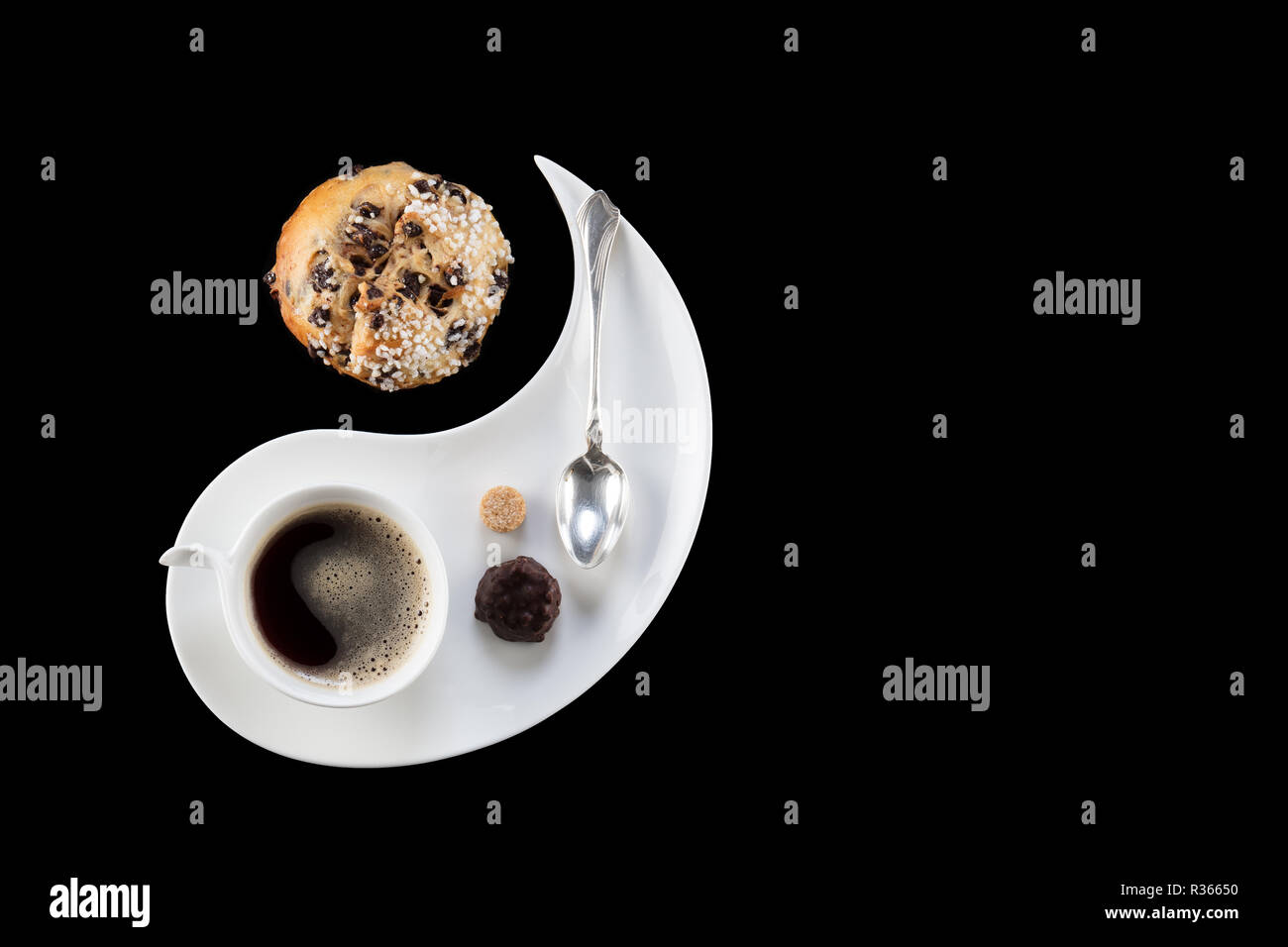 Cup of coffee from above hi-res stock photography and images - Alamy