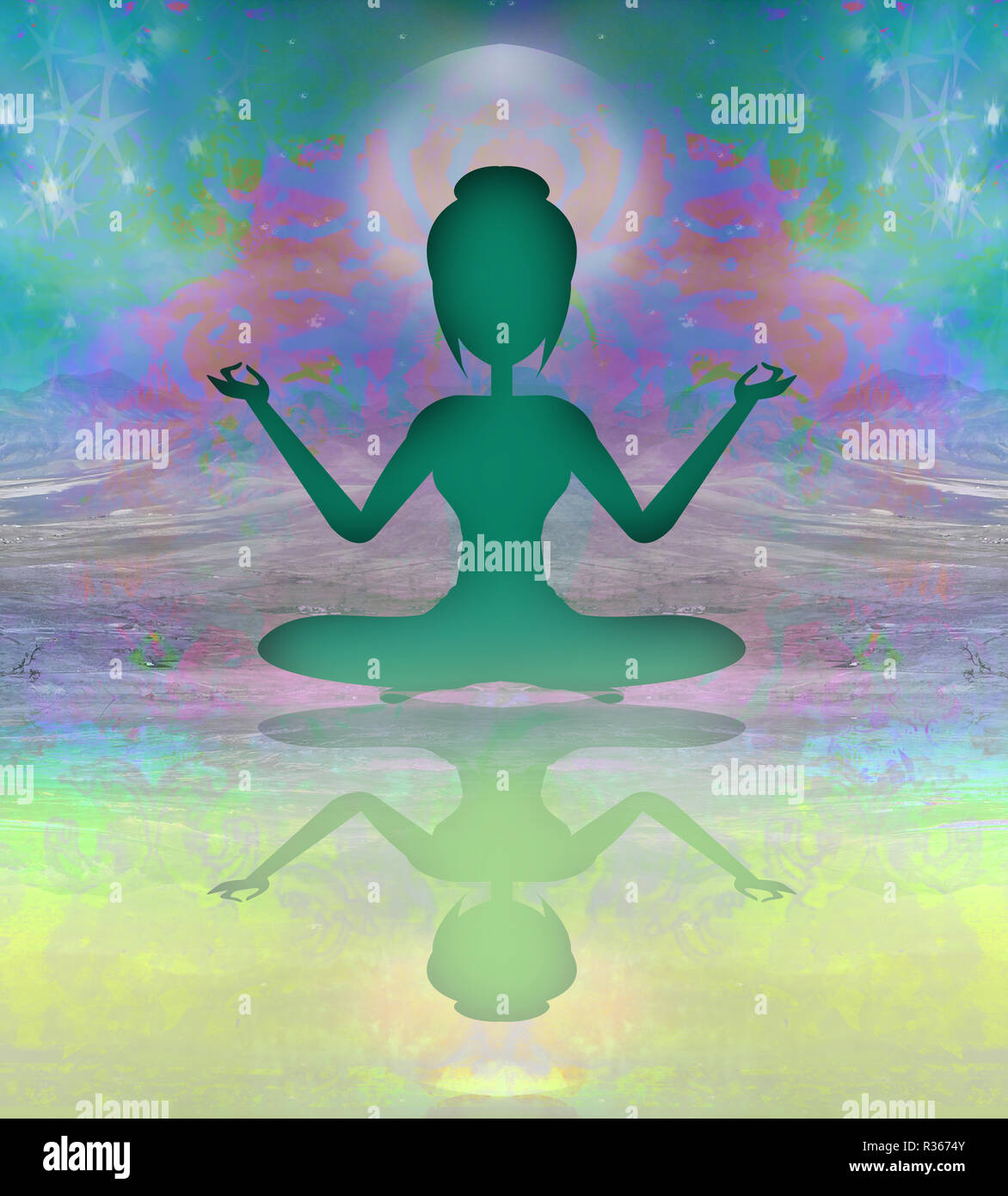 yoga and spirituality Stock Photo - Alamy