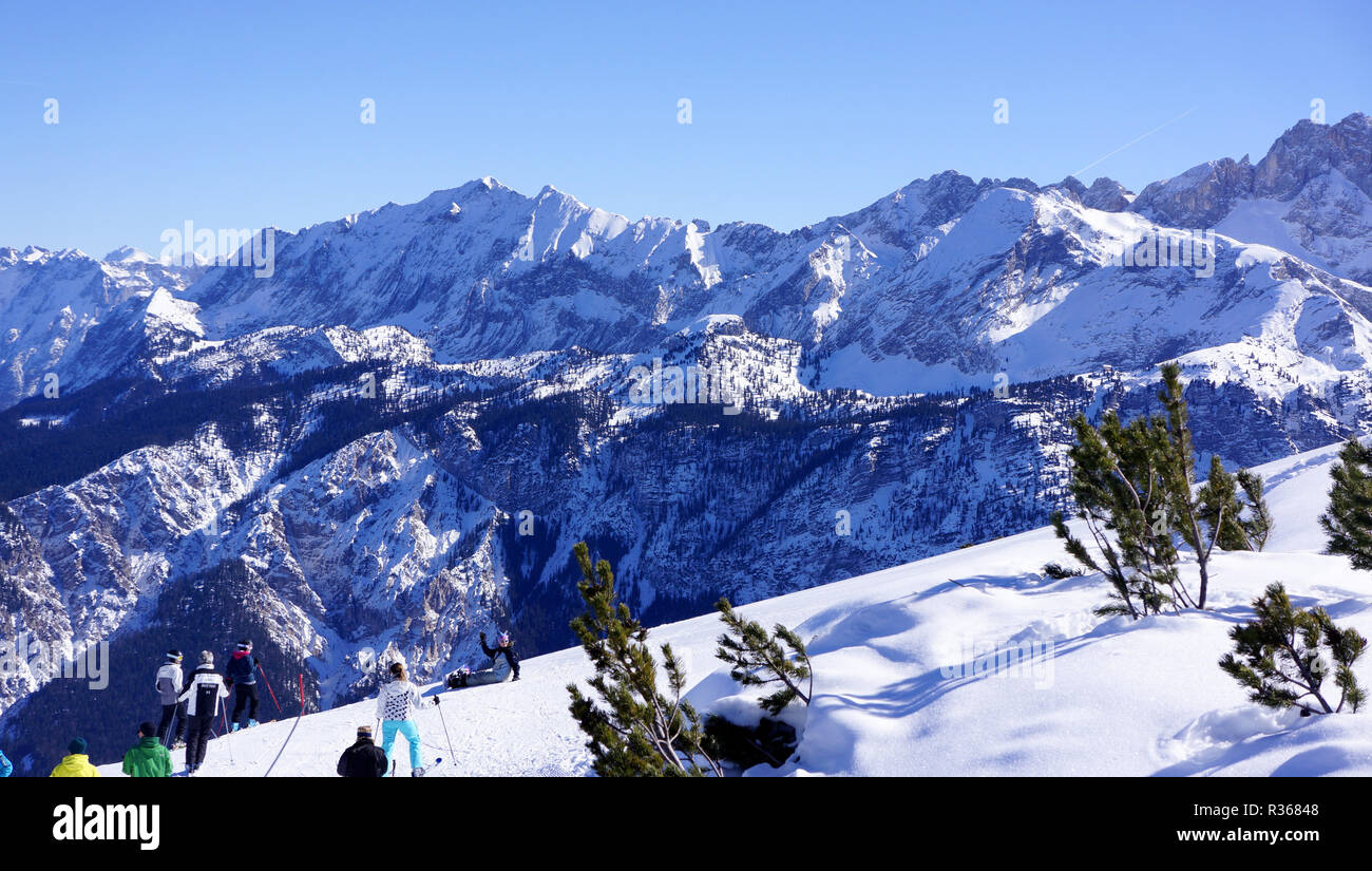 winter around the zugspitze Stock Photo - Alamy