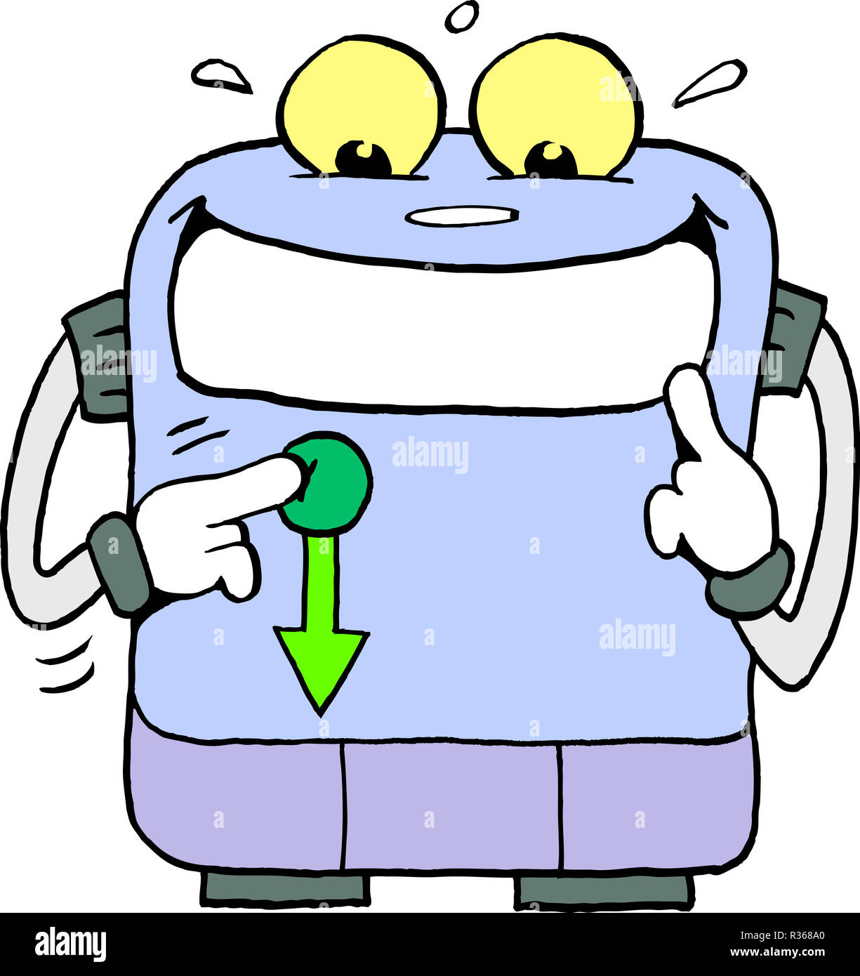 Cartoon Vector illustration of a Robot Machine Stock Photo - Alamy