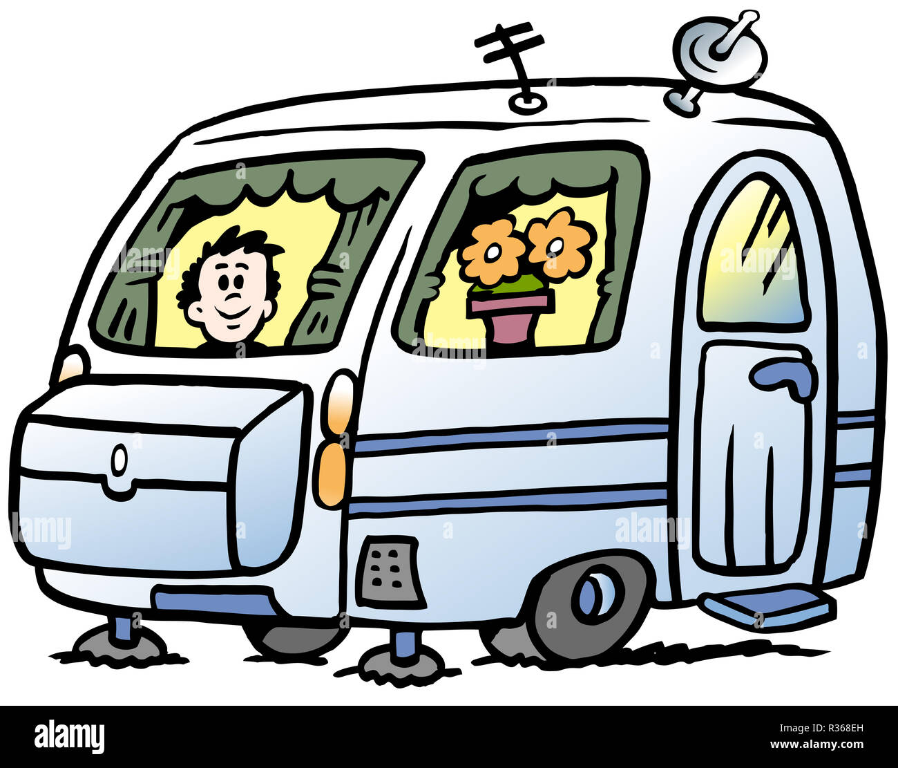 Caravan clipart hi-res stock photography and images - Alamy