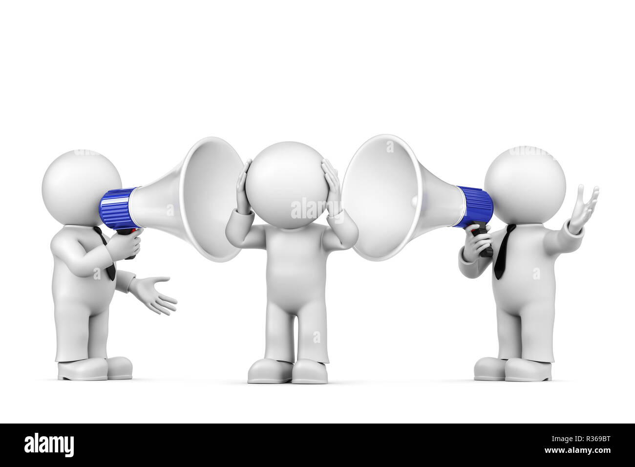 Double megaphone Cut Out Stock Images & Pictures - Alamy