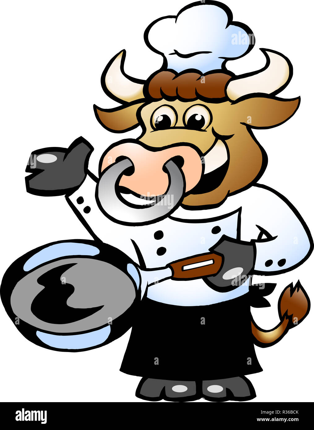 Bull draw illustration hi-res stock photography and images - Alamy