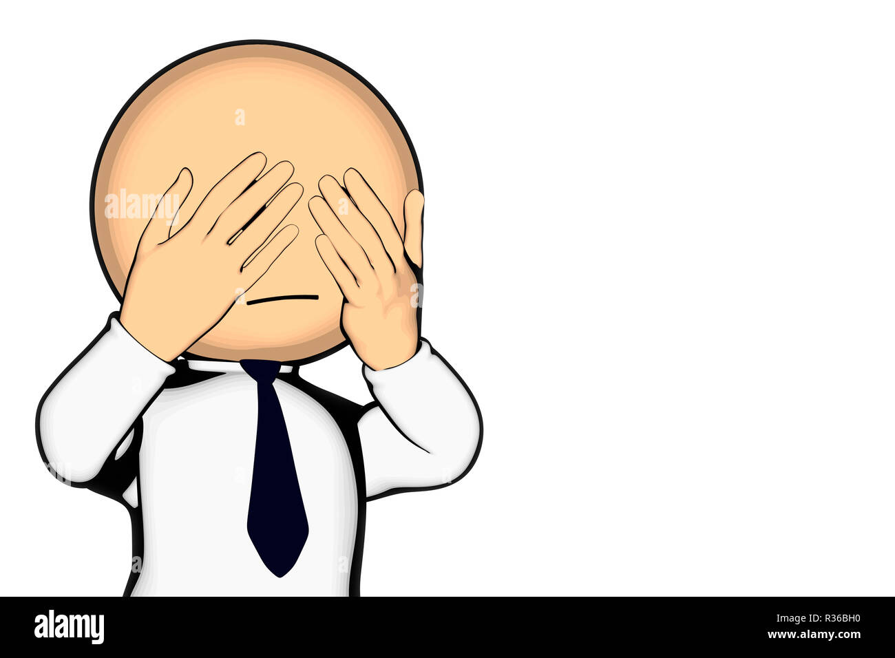 Man eyes shut Cut Out Stock Images & Pictures - Alamy