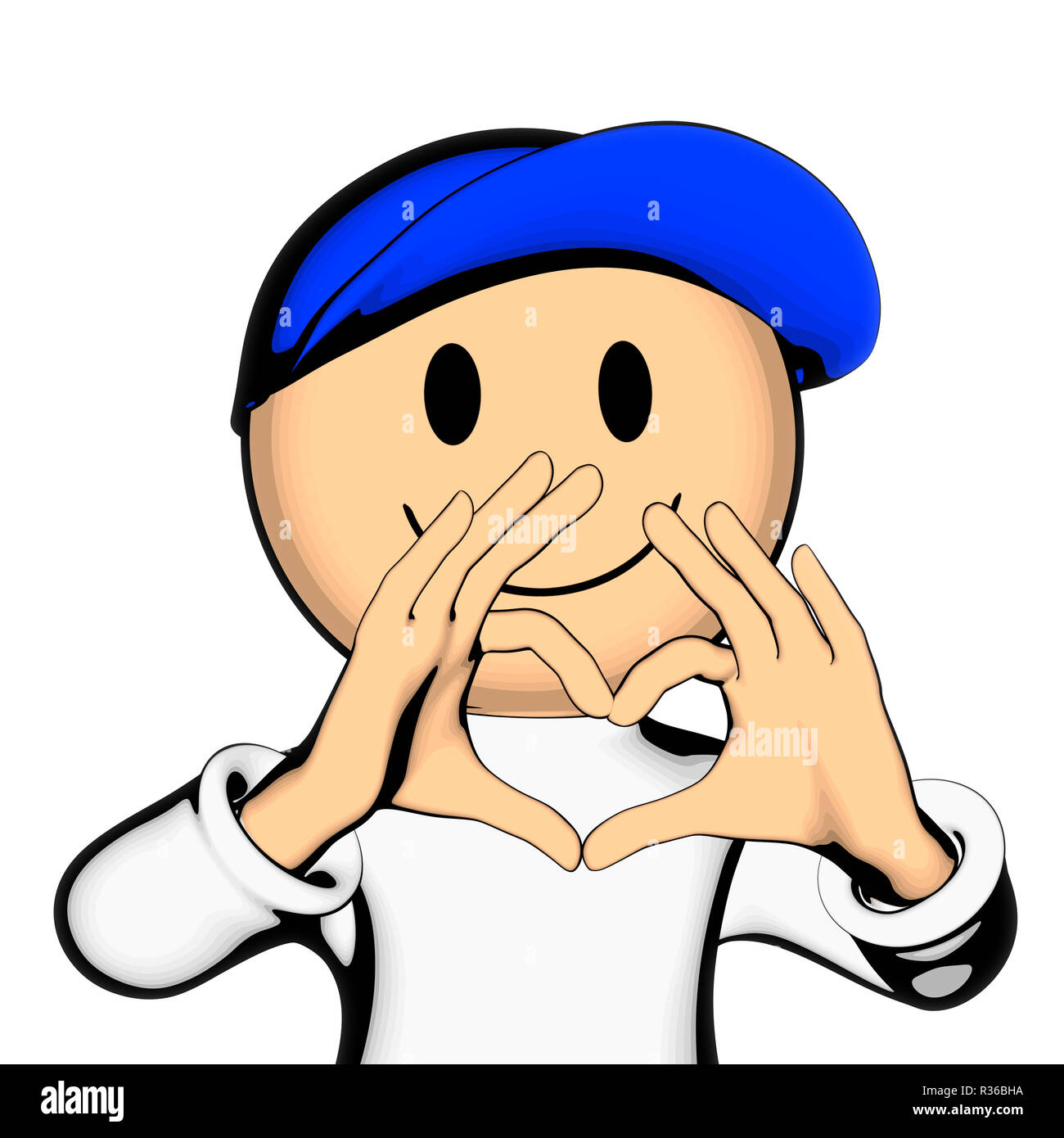 Heart hand signal Cut Out Stock Images & Pictures - Alamy