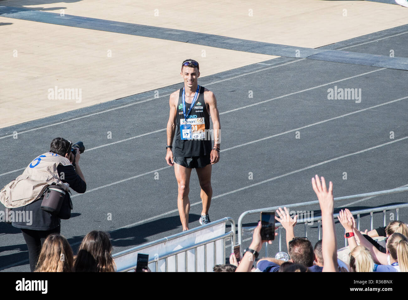 36th Athens Authentic Marathon. Konstantinos Gkelaouzos crossed 7th the ...