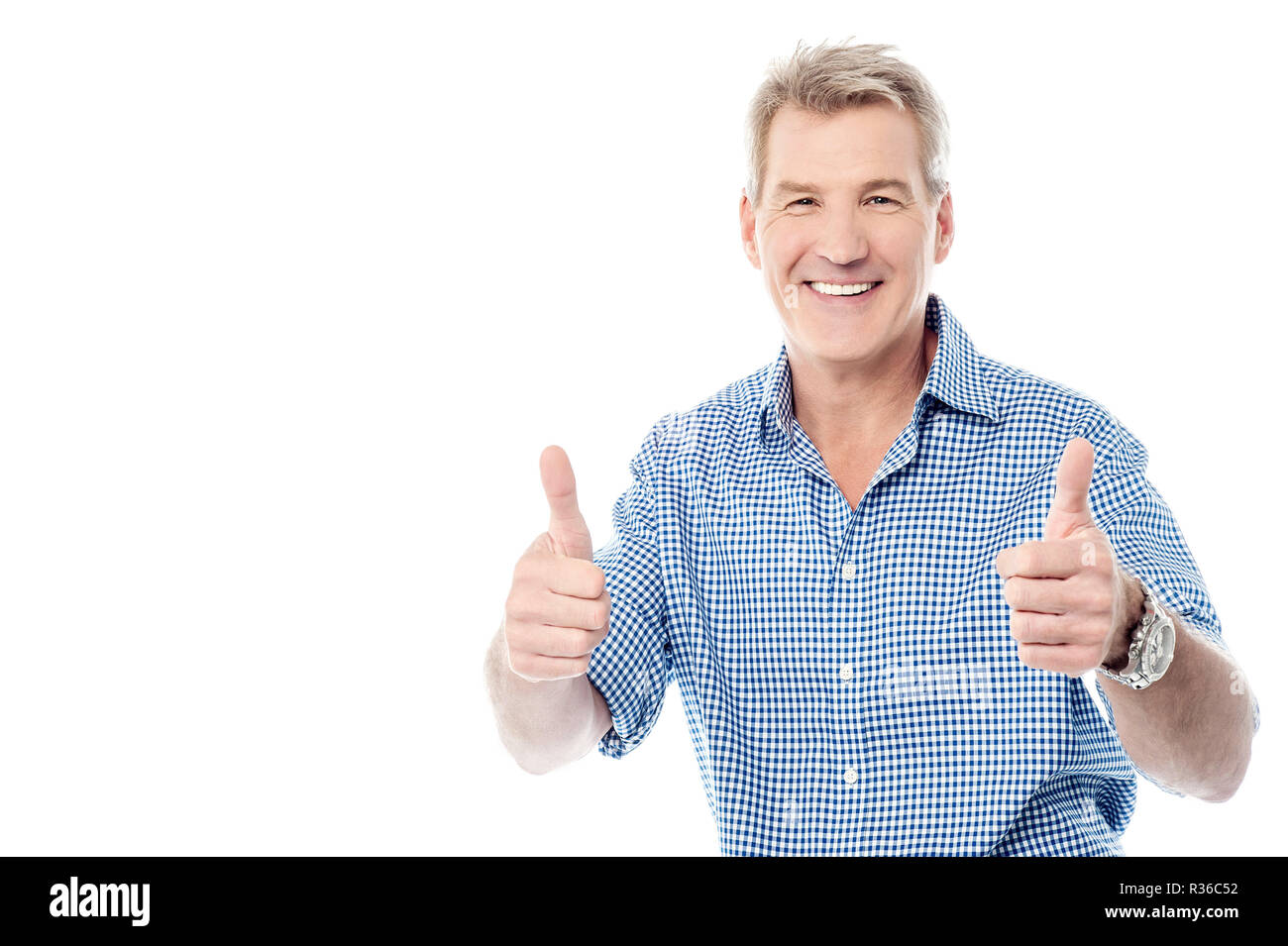 Gesture self confidence symbol Cut Out Stock Images & Pictures - Alamy