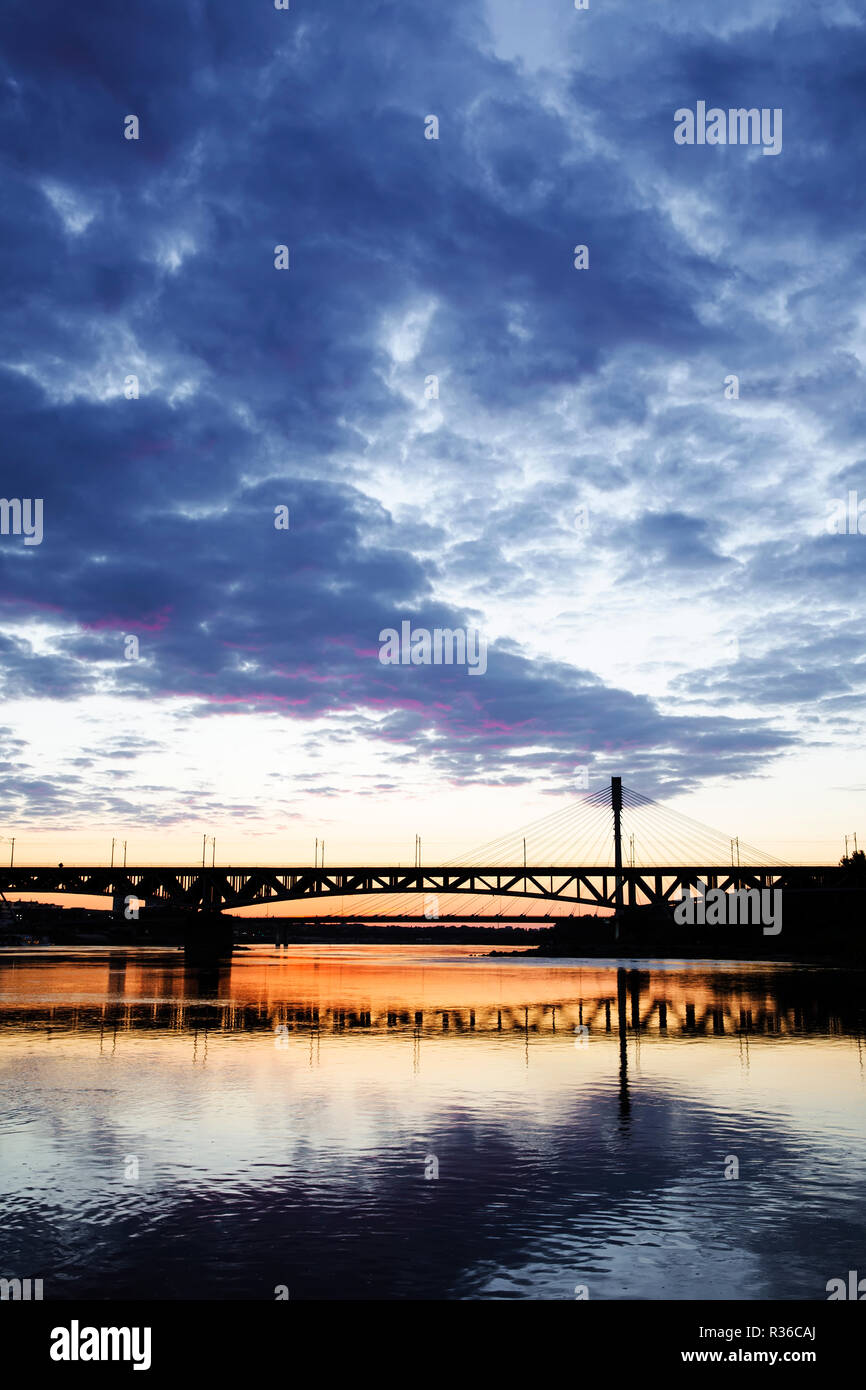 bridge at night Stock Photo - Alamy