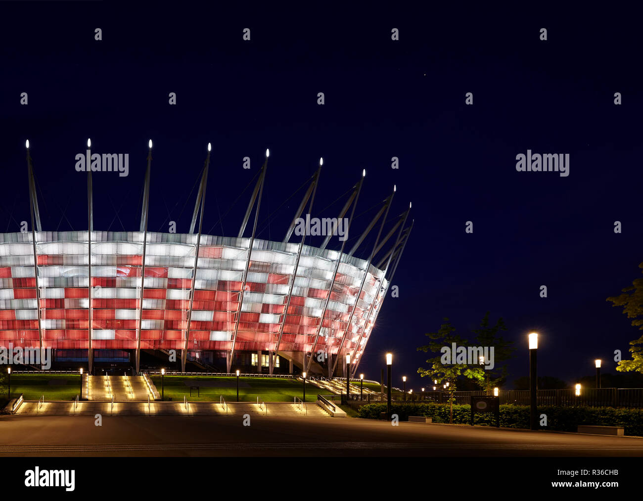 football stadium at night Stock Photo - Alamy