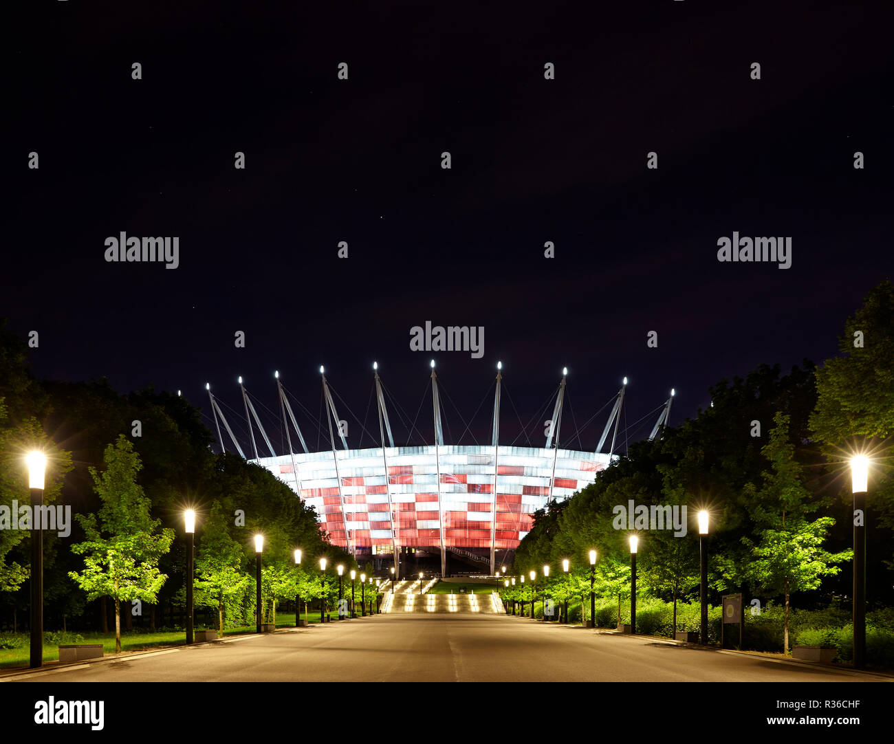 football stadium at night Stock Photo - Alamy