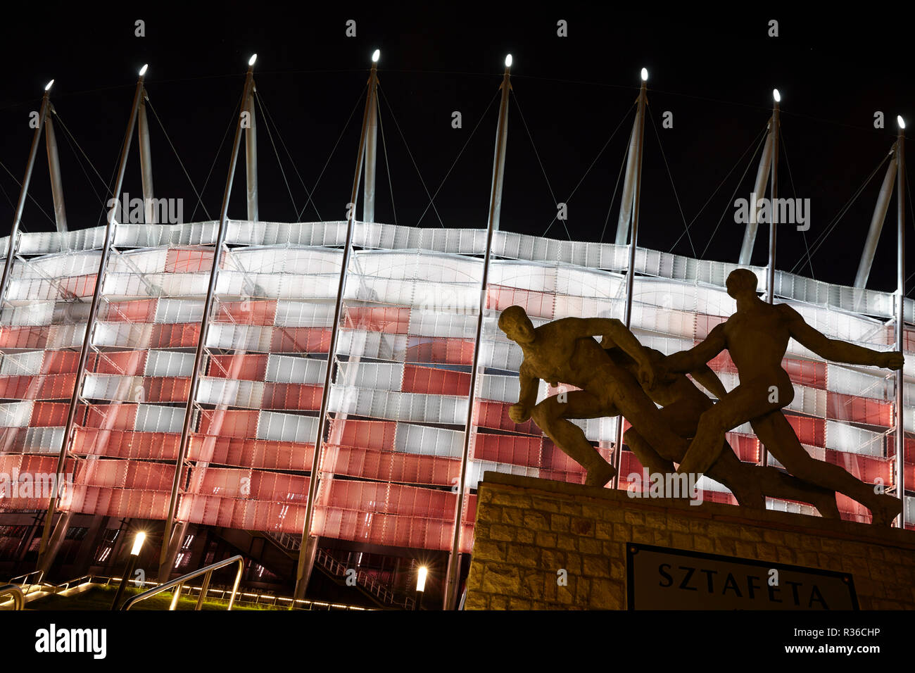 Red lanterns stadium hi-res stock photography and images - Alamy