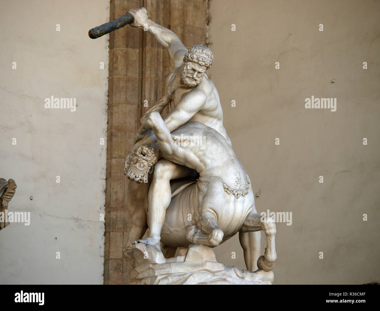Florence - Hercules beating the Centaur Nessu Stock Photo - Alamy