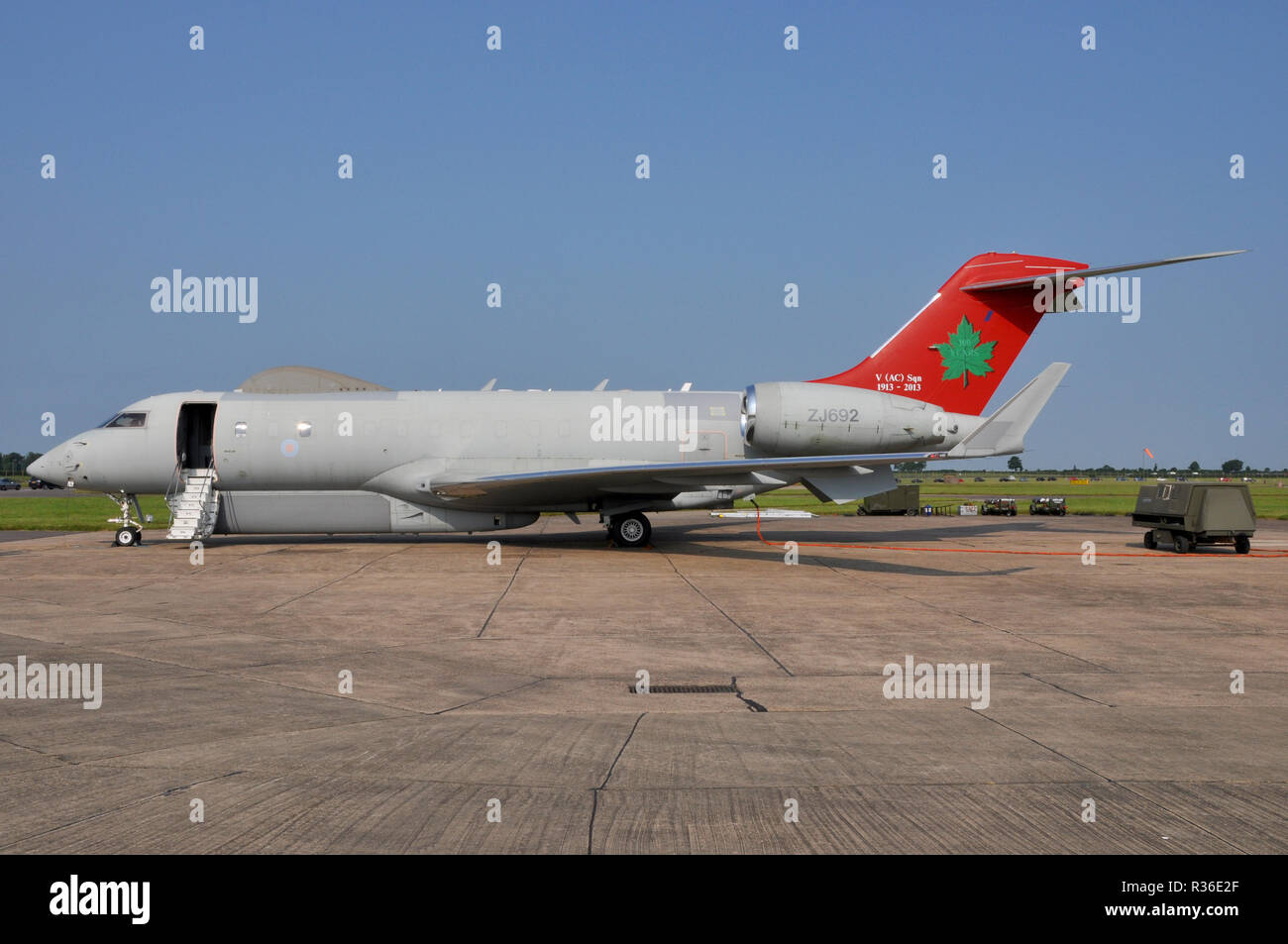 RAF, Royal Air Force Sentinel R1 jet plane of 5 Squadron, V Squadron ...