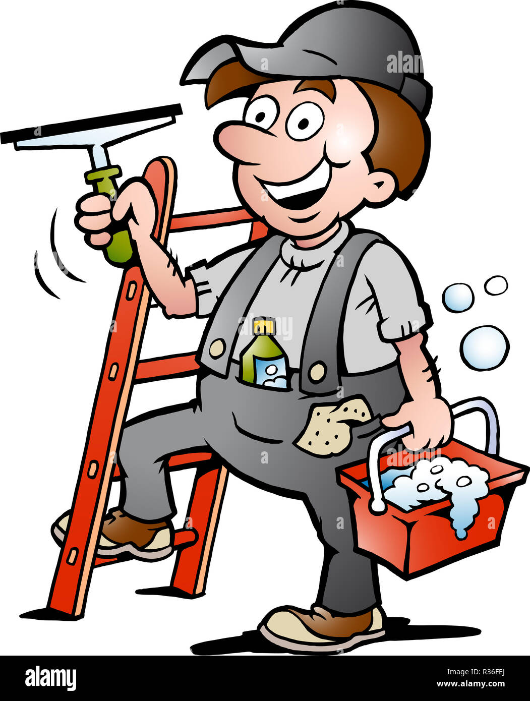 Hand drawn outline cartoon holding hi-res stock photography and images ...