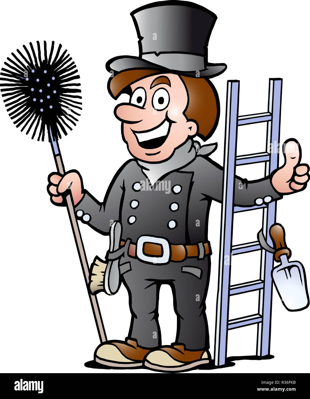 Drawn chimney sweep hi-res stock photography and images - Alamy