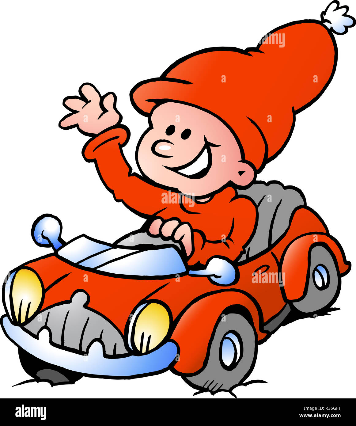 Christmas gnome and car hi-res stock photography and images - Alamy