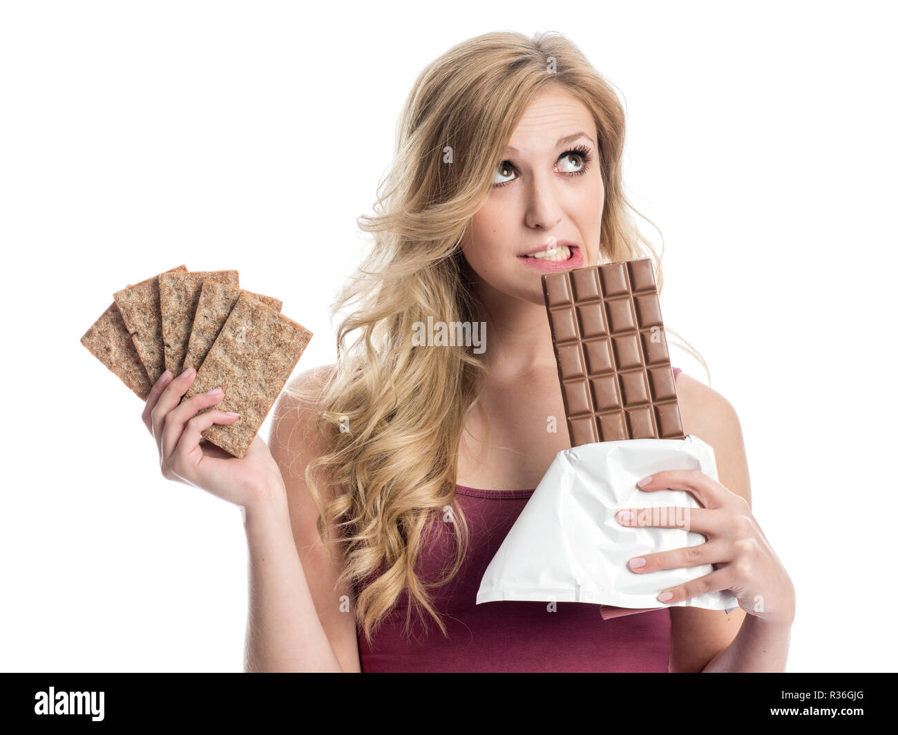 chocolate or crispbread Stock Photo - Alamy