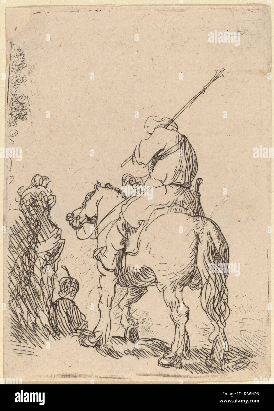 Turbaned Soldier on Horseback. Dated: c. 1632. Medium: etching. Museum ...