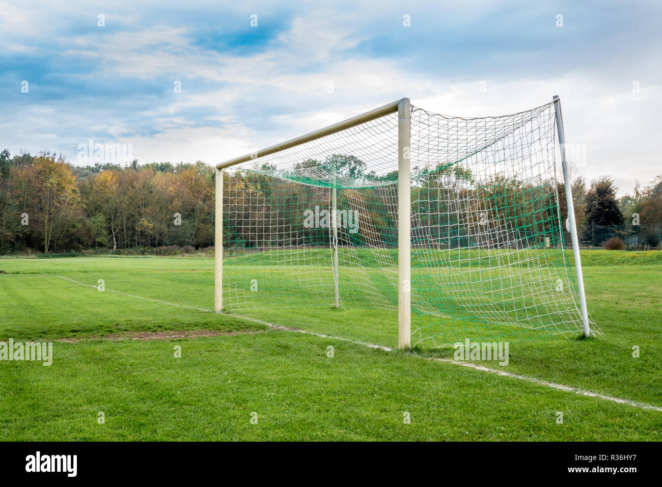 empty soccer goal Stock Photo - Alamy