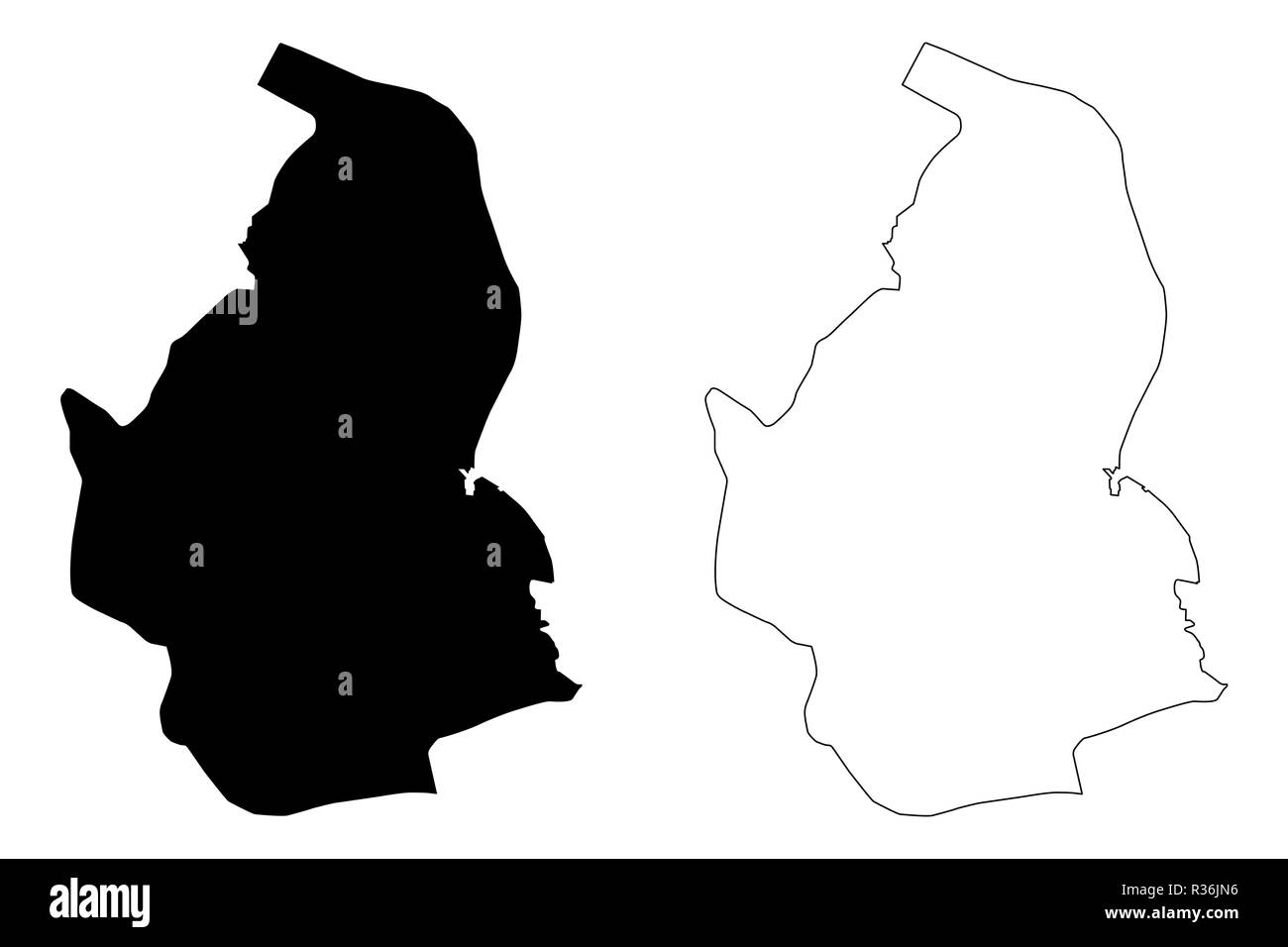 Nevsehir (Provinces of the Republic of Turkey) map vector illustration ...