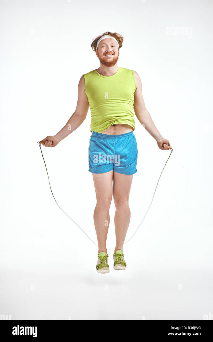 Fat man gym hi-res stock photography and images - Alamy