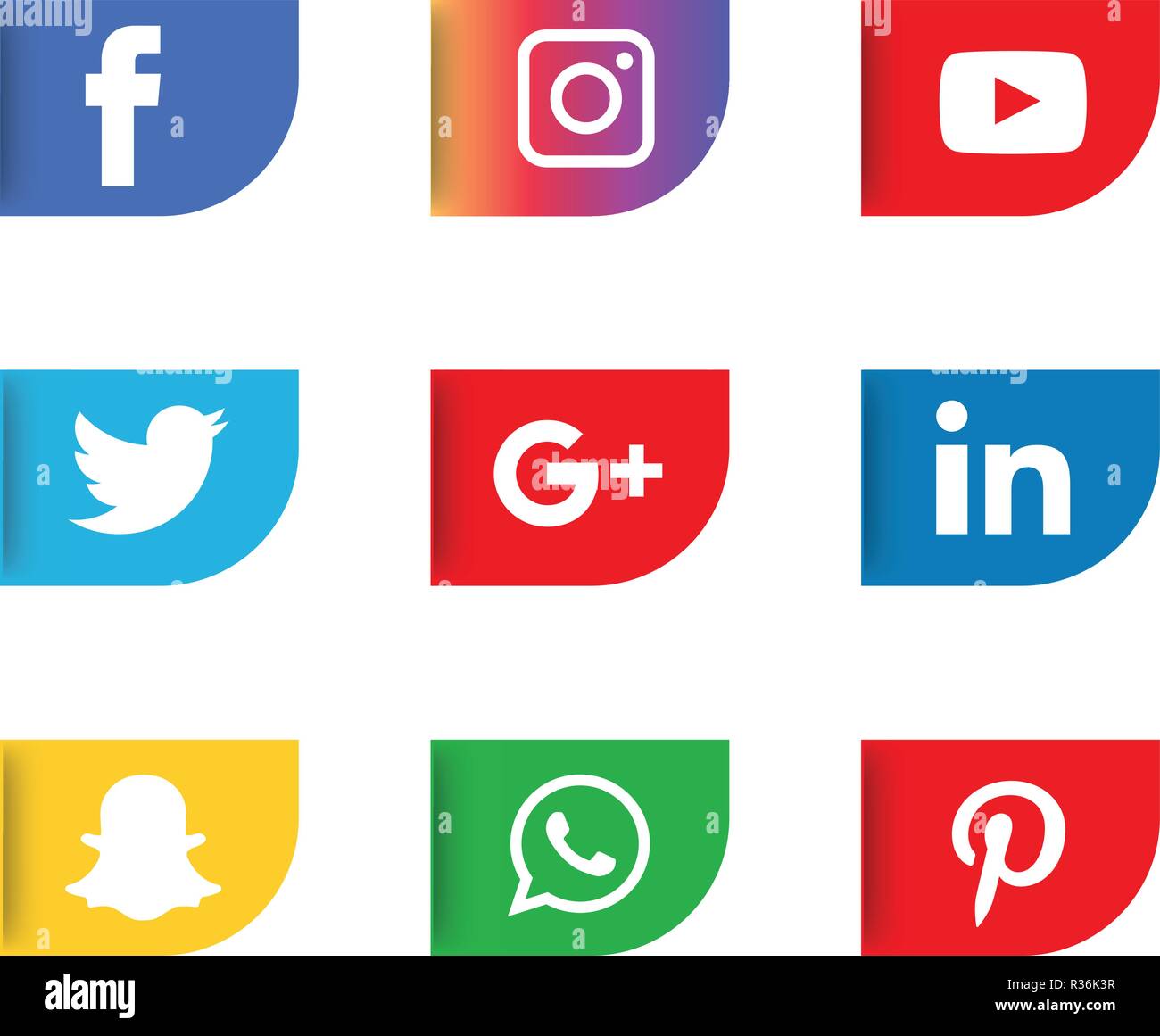 Social media icons set Logo Vector Illustrator social, media, icon ...