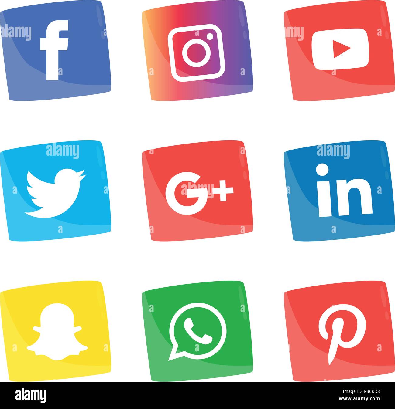 Social media icons set Logo Vector Illustrator social, media, icon ...