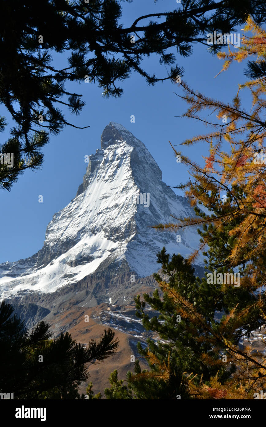 matterhorn in autumn Stock Photo - Alamy